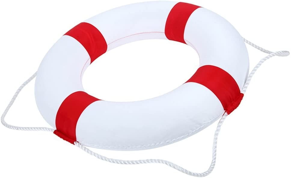 FlareFable Foam Swim Rings Swimming Pool Life Ring Buoy with Perimeter ...