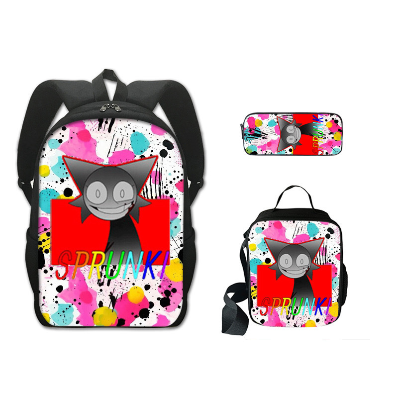 FlareFable Game Incredibox Sprunki Theme Backpack Set, Versatile 3Pcs ...
