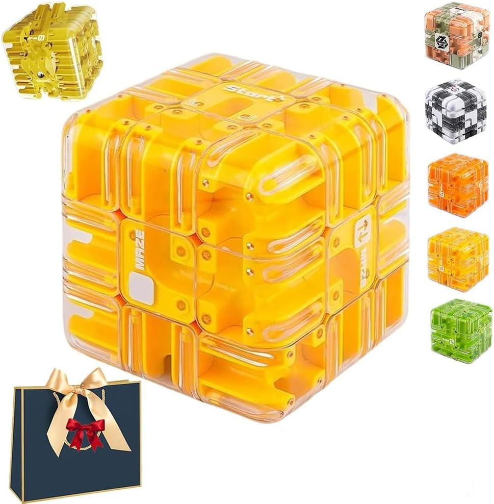 FlareFable Interactive Large Labyrinth 3D Puzzles Maze Cube - Engaging ...
