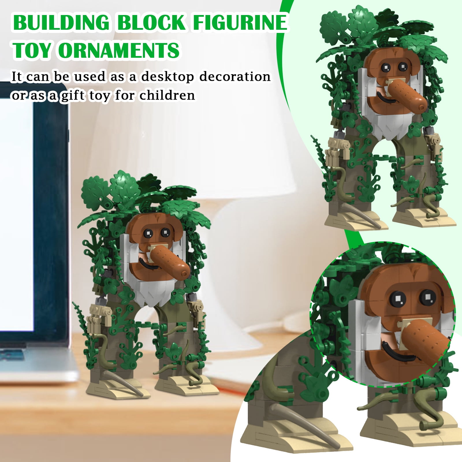 FlareFable Italian Brainrot Building Toys, 7.44" Brr brr Patapim ...