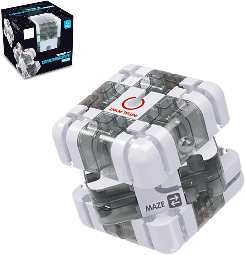 FlareFable Large Labyrinth 3D Puzzle Maze Cube - Engaging Brain Teaser ...