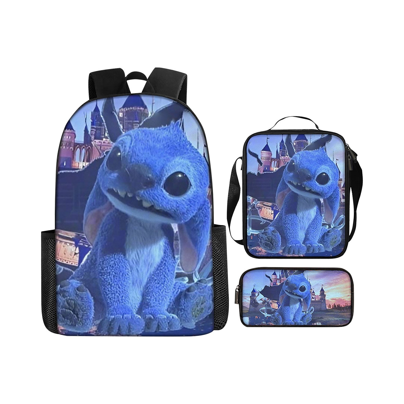 FlareFable Lilo & Stitch Backpack Set, Versatile 3Pcs Backpack Set ...