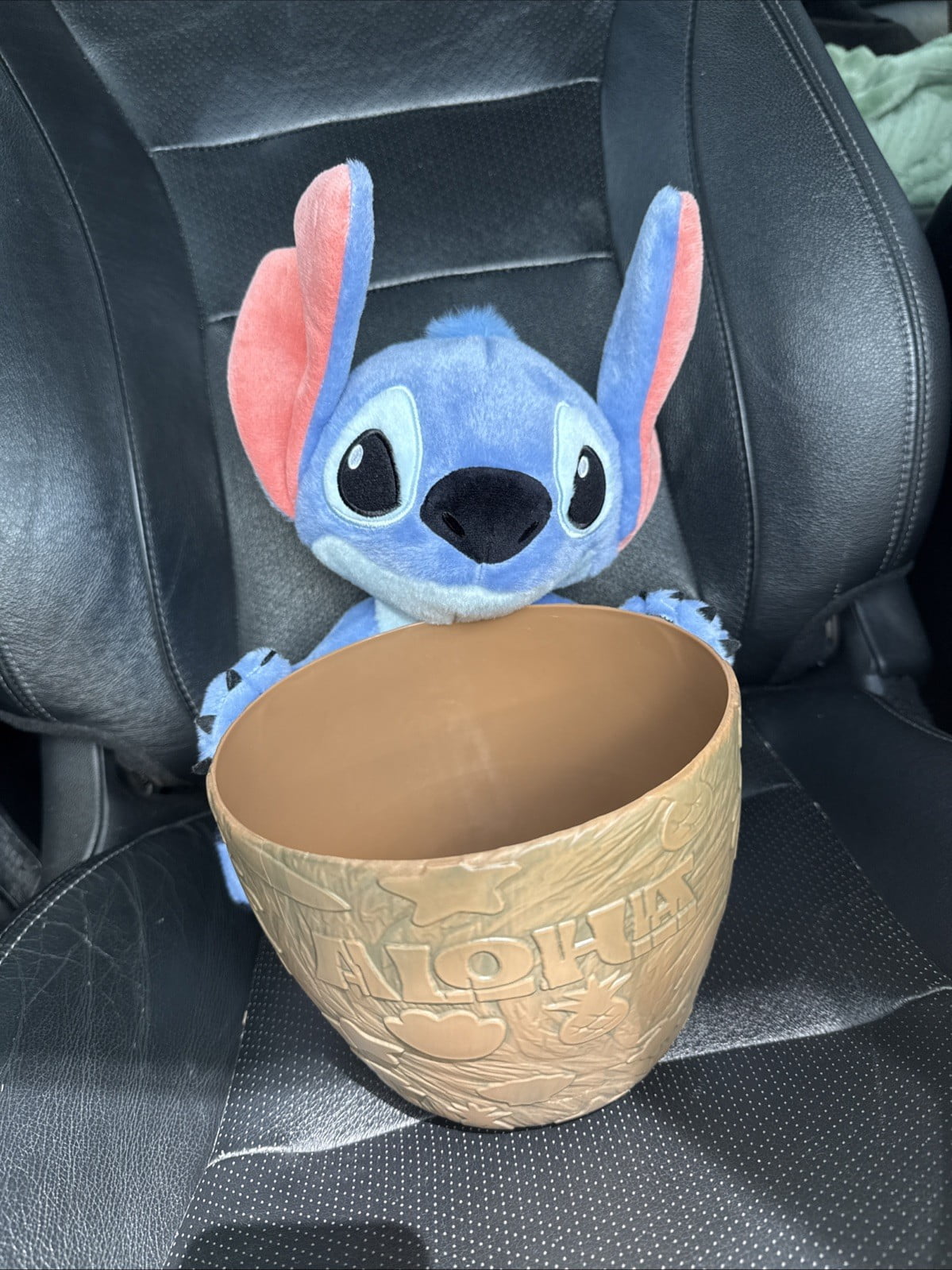 FlareFable Limited Stitch Plush Popcorn Bucket, Stitch Design Bucket ...