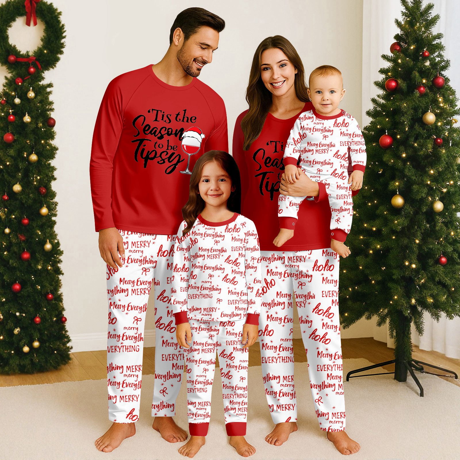FlareFable Matching Family Christmas Pajamas, Funny Gr-inch Cartoon ...