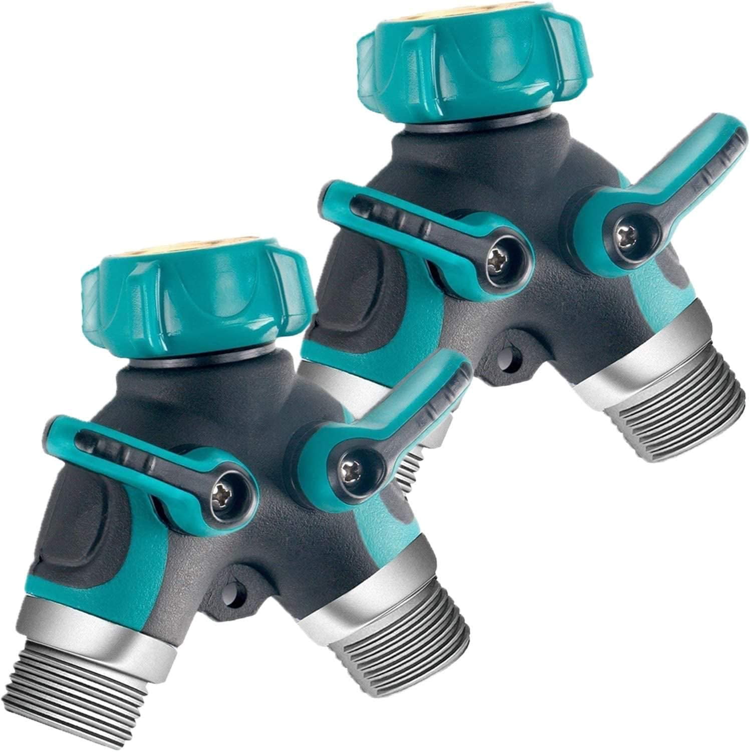 FlareFable Metal 2 Way Water Hose Splitter, 2025 Upgraded Hose ...