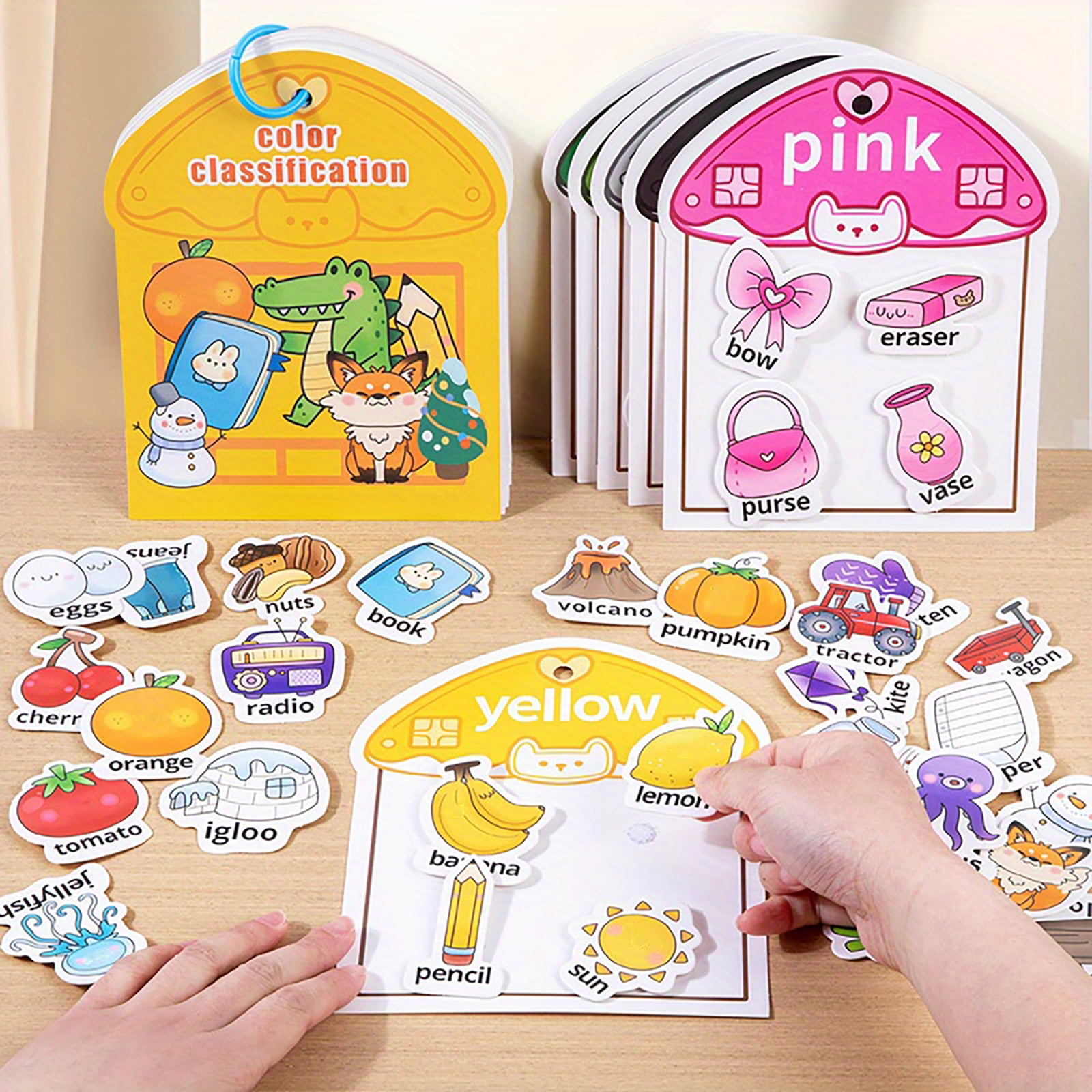 FlareFable Montessori Busy Book Toys for Ages 2-4, Interactive Learning ...