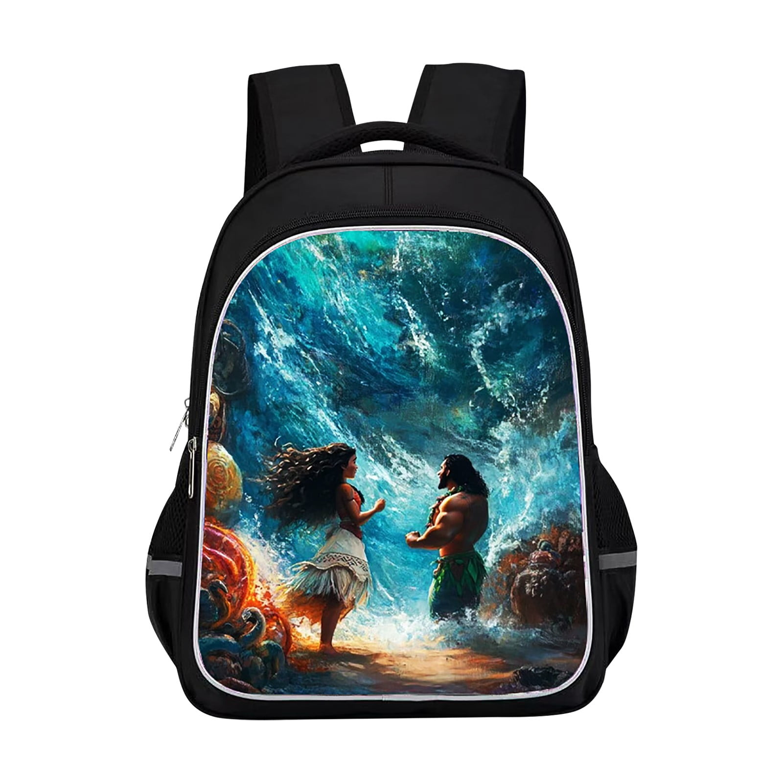 FlareFable Movie Moana 2 Design Student Backpack, Moana 2 School Bag ...