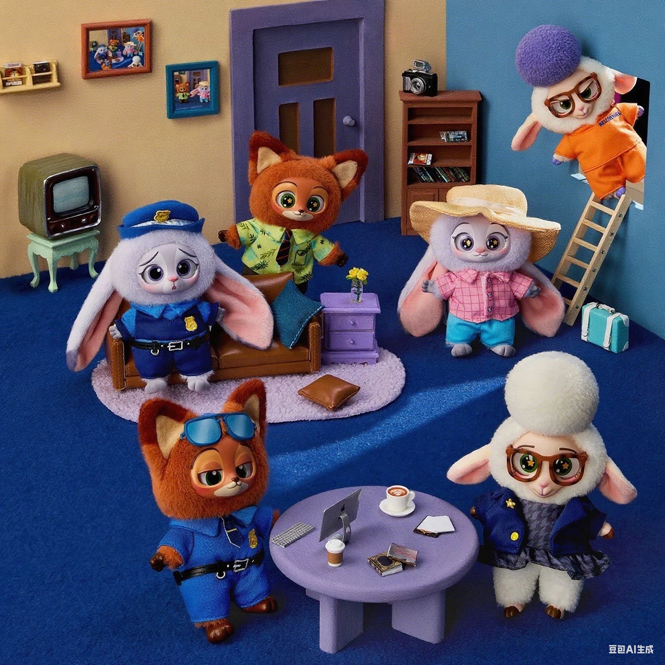 FlareFable Movie Zootopia 2 Plush Vinyl Pendant Blind Boxes, 7.87 ...