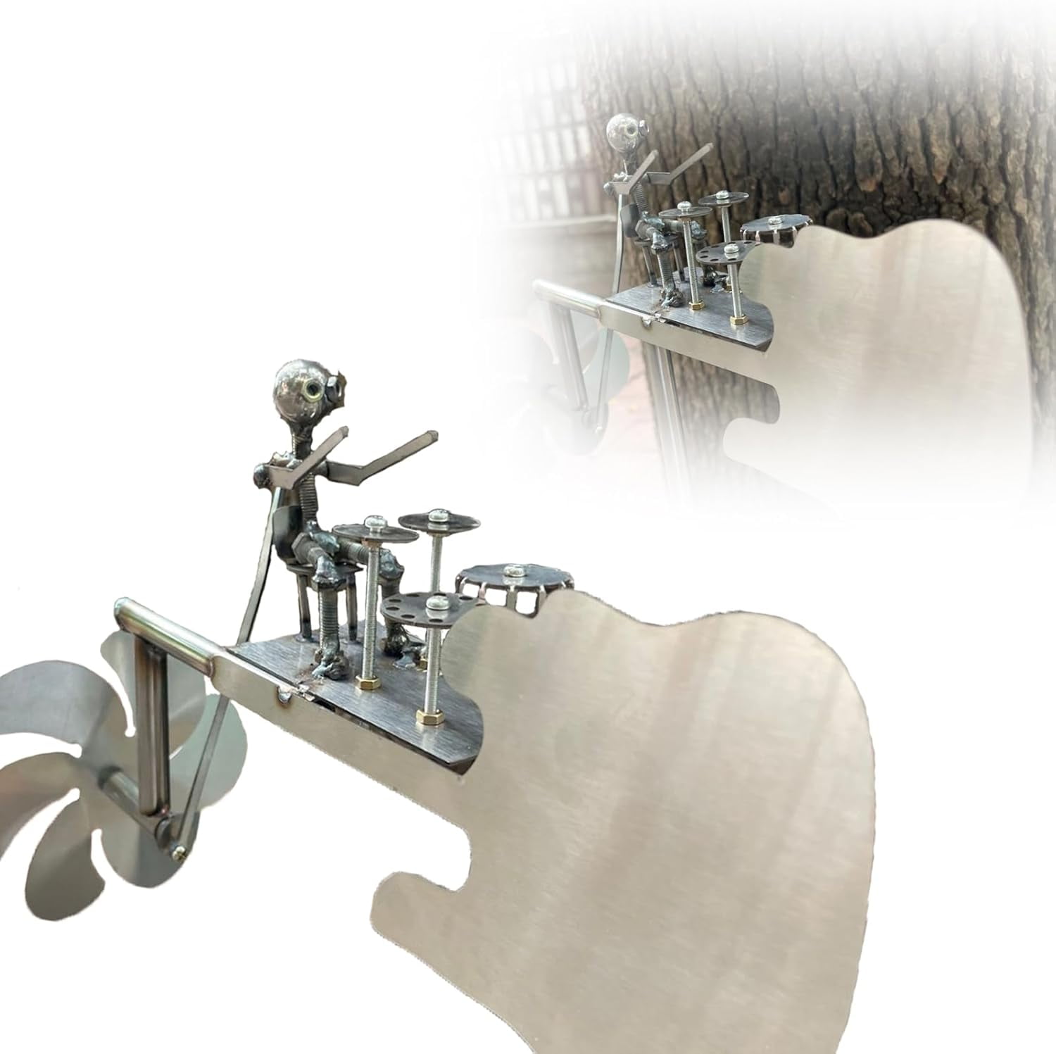 FlareFable Novelty Handmade Metal Drummer Windmill – 2025 Rockin ...