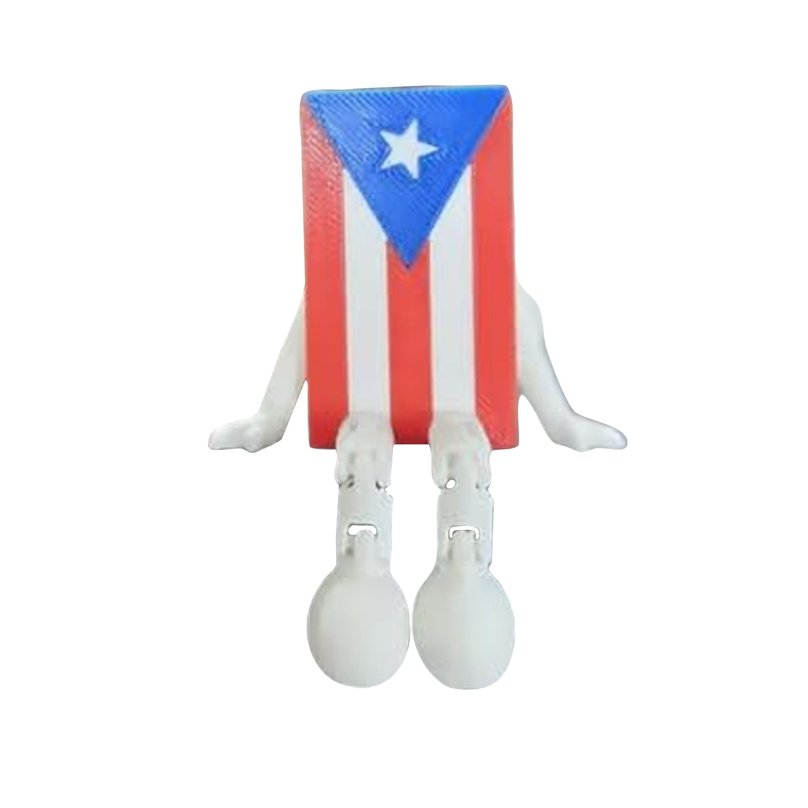 FlareFable Novelty Puerto Rican Theme Flag A Figure 3.66" Action ...