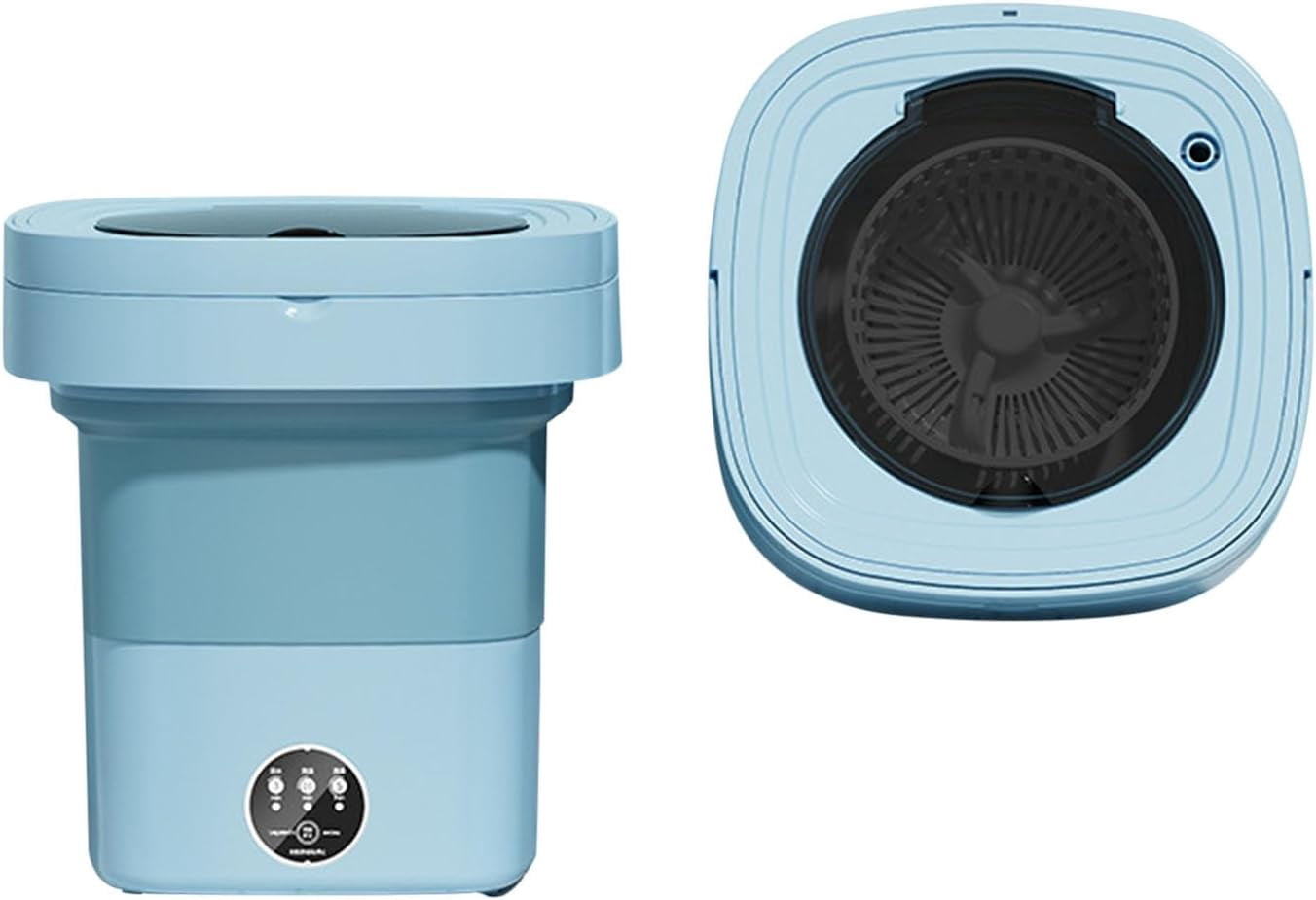 FlareFable Portable Washing Machine, 9L Foldable Washer and Dryer with ...