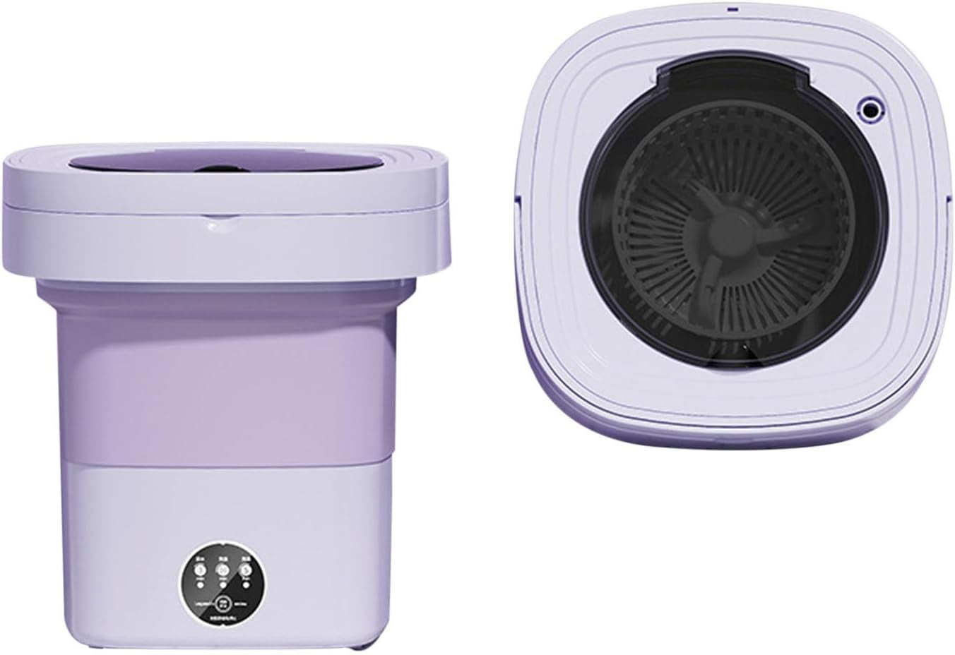 FlareFable Portable Washing Machine, 9L Foldable Washer and Dryer with ...