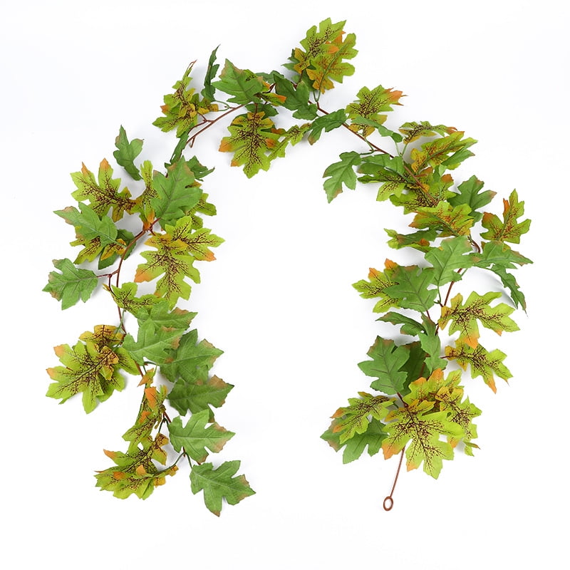 FlareFable Realistic Fall Garland with Colorful Maple Leaves, 5.7 FT ...