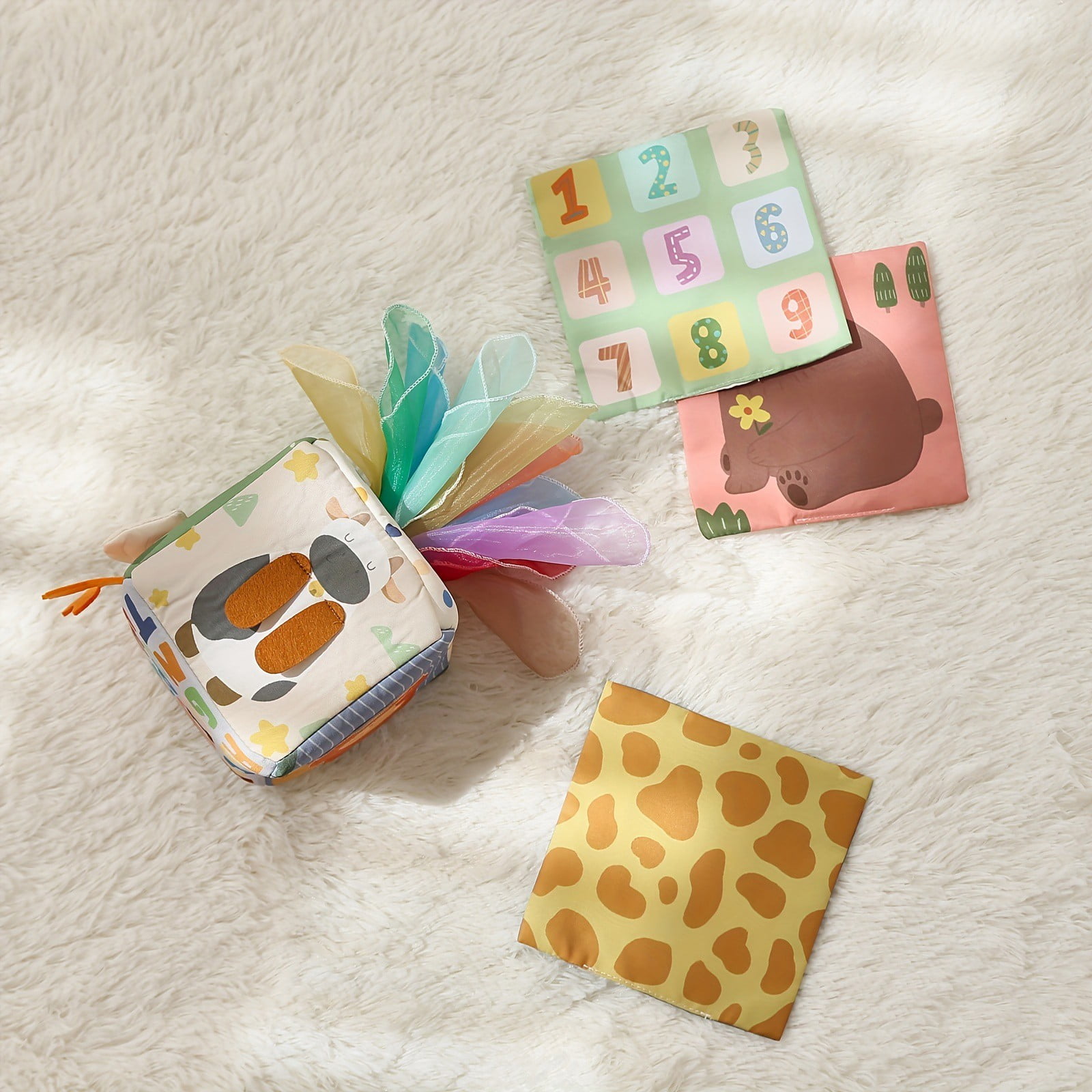 FlareFable Sensory Play Tissue Box, Montessori Magic Tissue Box ...