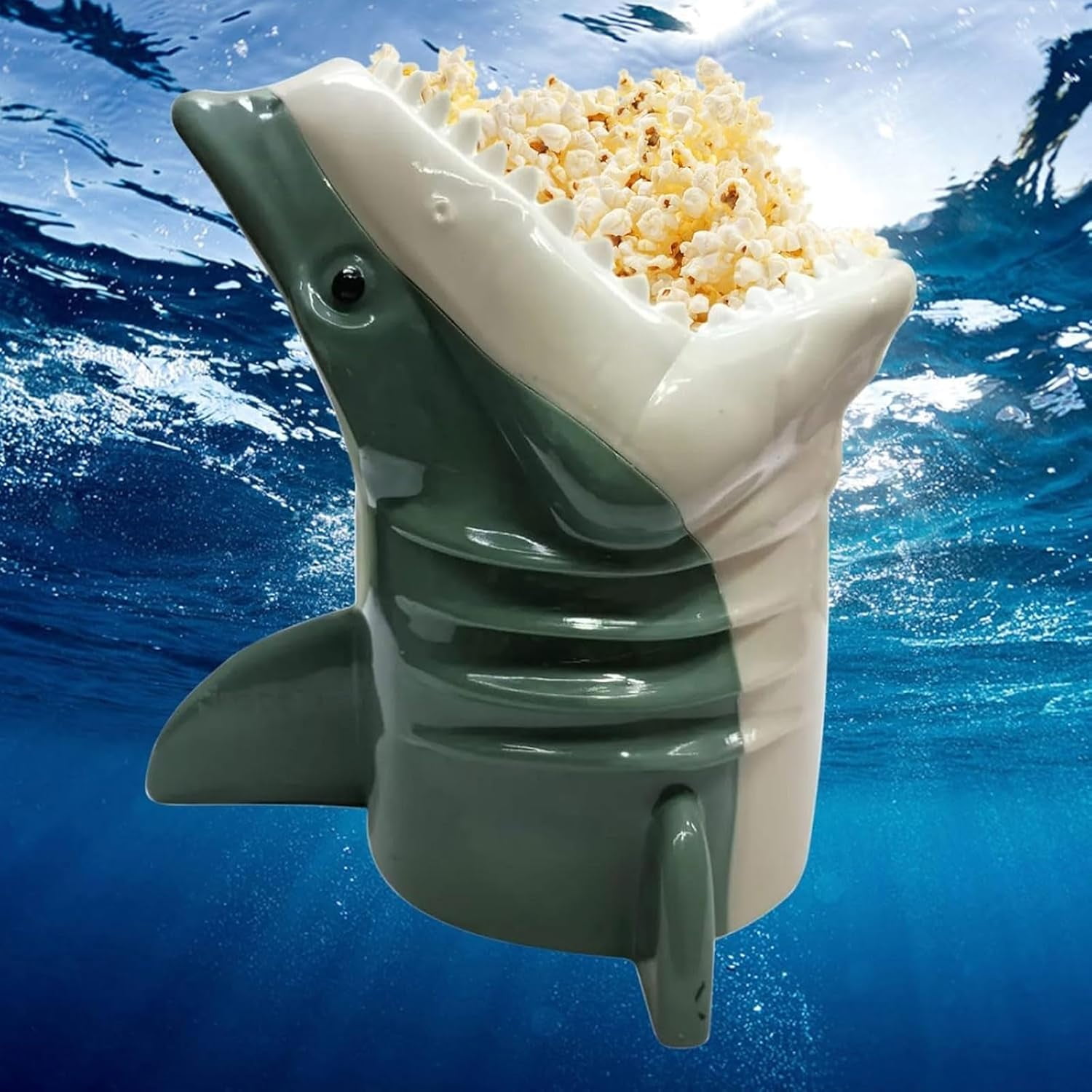 FlareFable Sharks Popcorn Bucket Toy, 50th Anniversary Bucket of This ...
