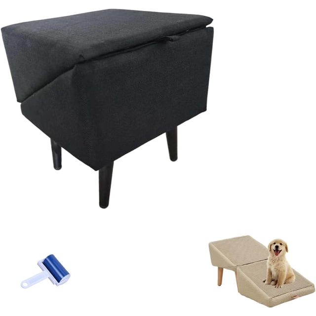 FlareFable Split Ottoman Dog Ramp, Dogs Ramp & Ottoman for Large Small ...