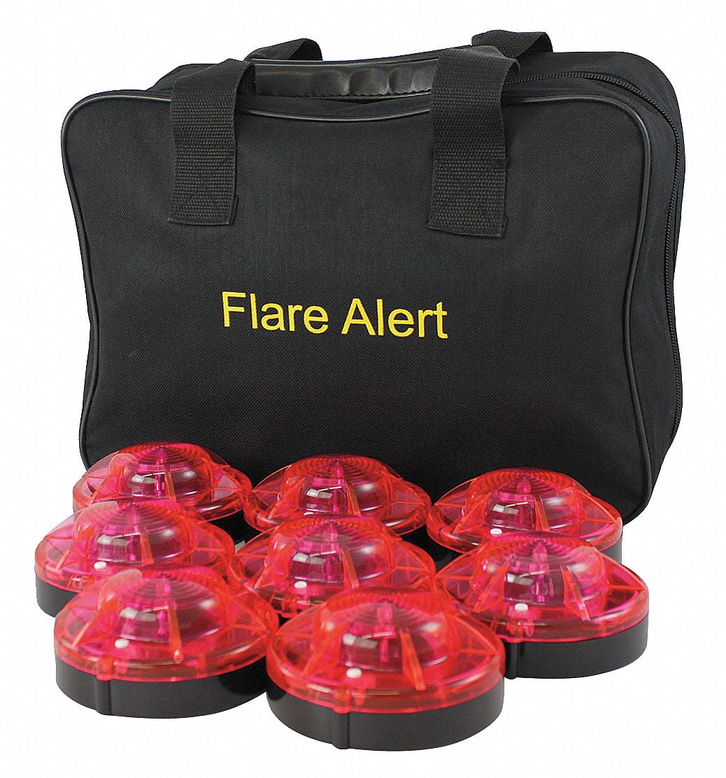 Flarealert LED Road Flare Kit,0.5 Watt,Red B8RB2ONLY - Walmart.com