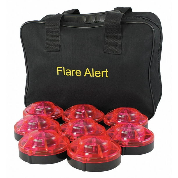 Flarealert LED Road Flare Kit,0.5 Watt,Red B8RB2ONLY - Walmart Business ...
