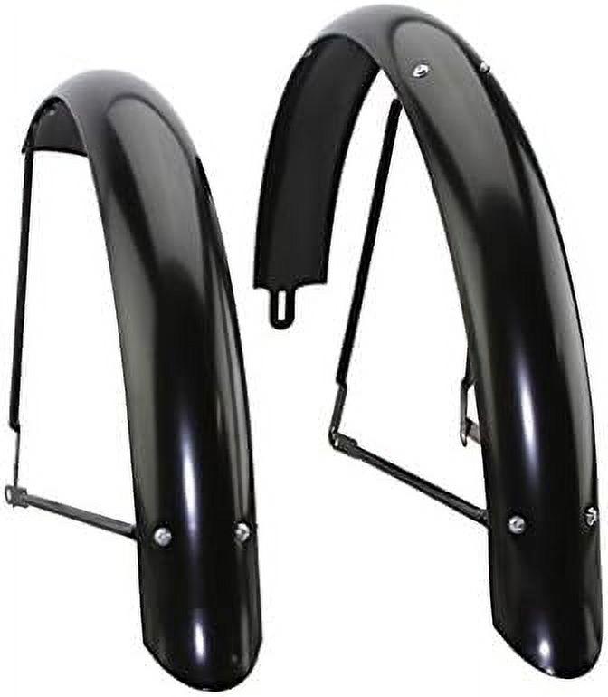 Flared Adjustable Balloon Fender Set Black. - Walmart.com