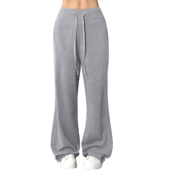 Flared Leggings for Women Stretch Drawstring Low Rise Wide Leg Yoga ...