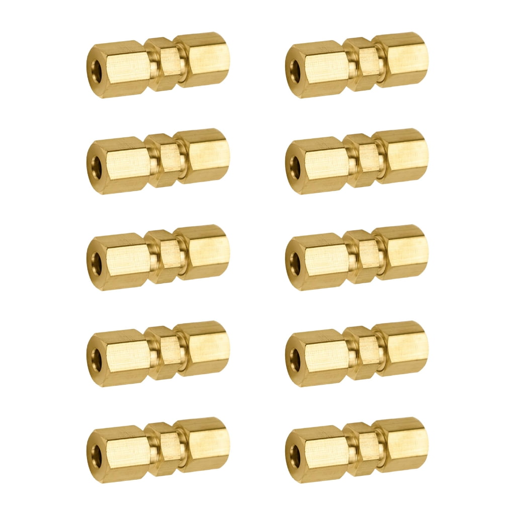 Flareless Brass Brake Line Connectors 4.76mm Highly temperature ...