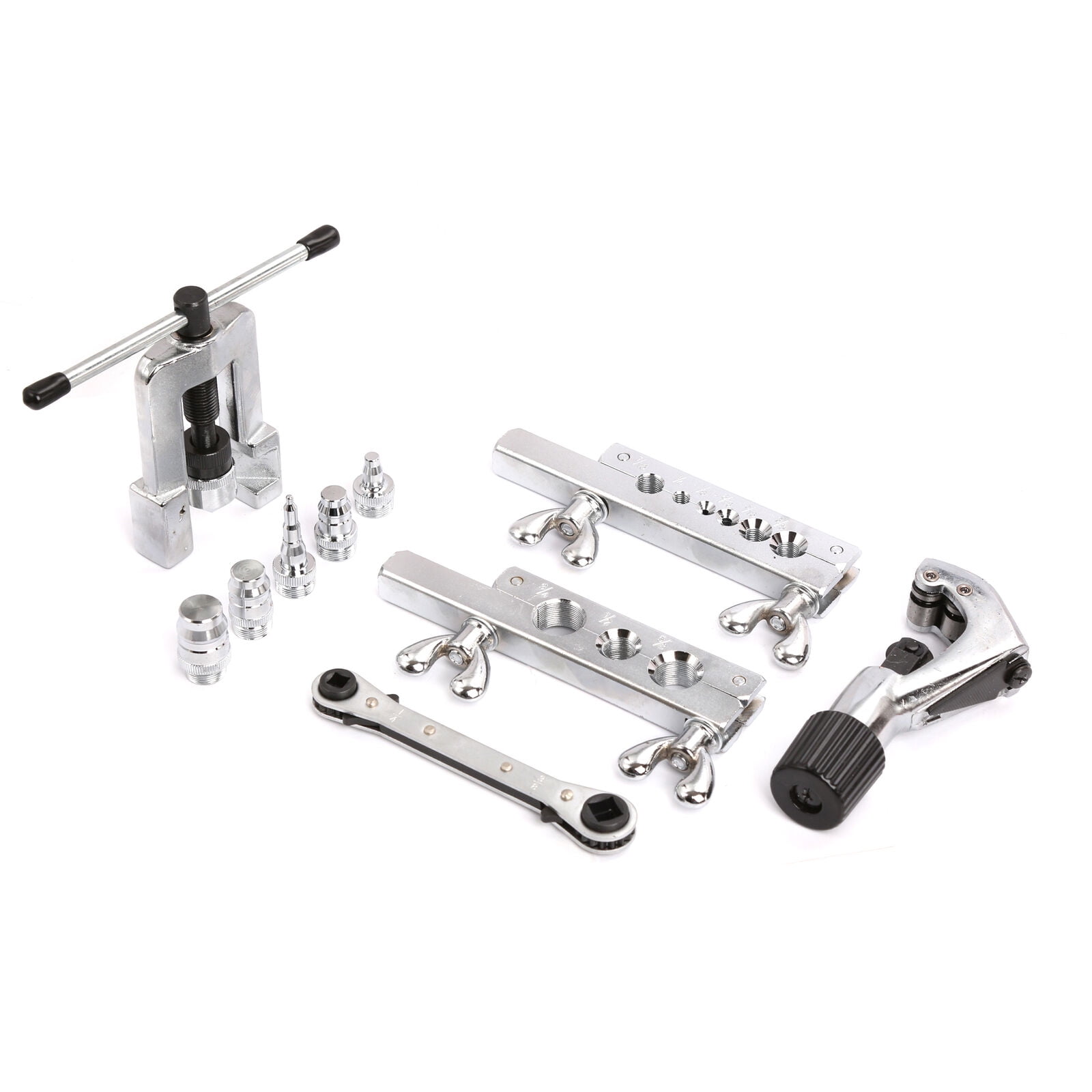 Flaring Swaging Tool Kit 45 Degree Brake Line Tubing Copper Aluminum ...