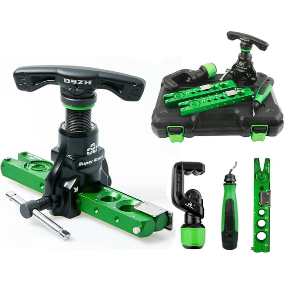 Flaring Tool Kit 1/4in - 3/4in Single Flare Tool HVAC 45° Eccentric ...