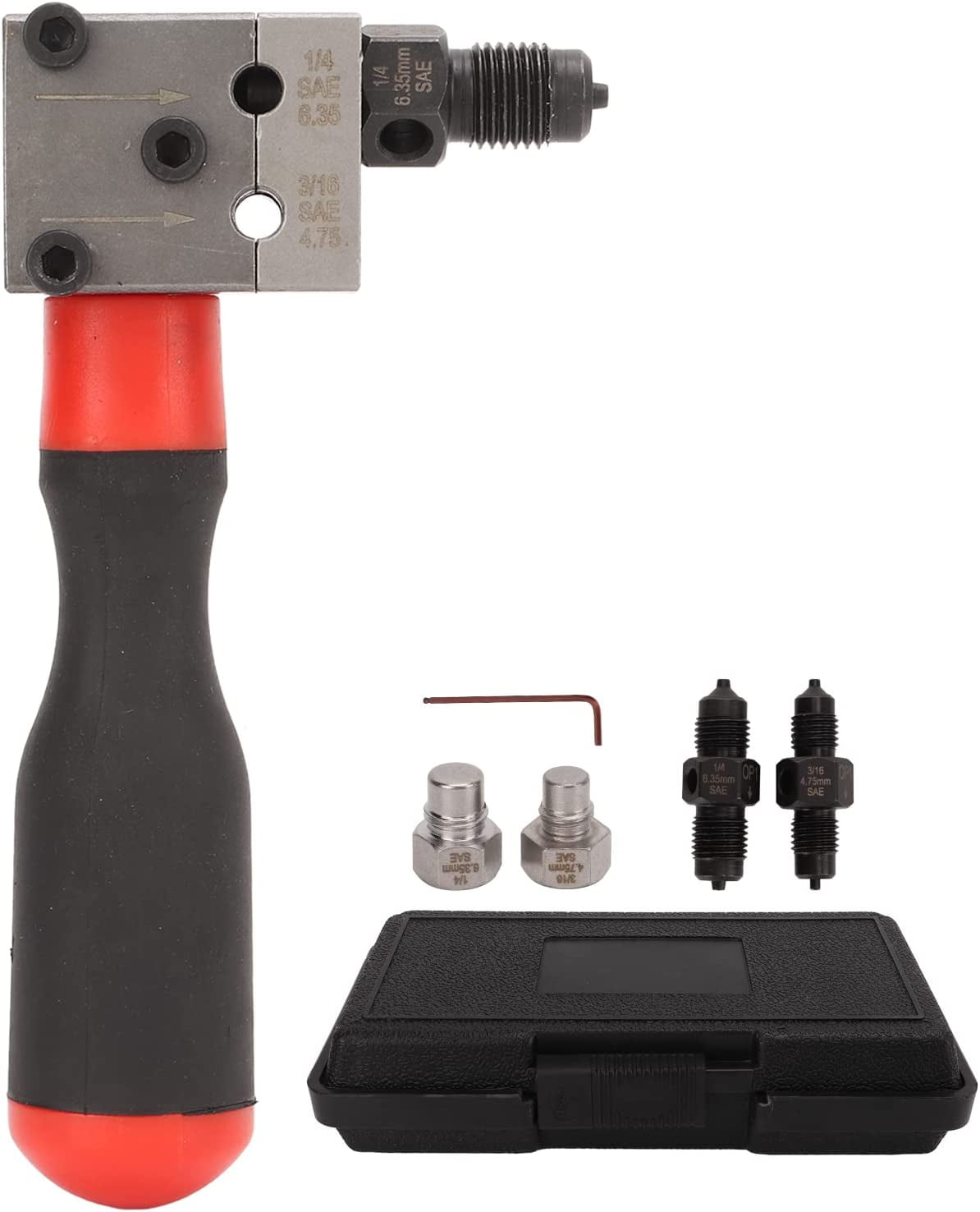 Flaring Tool Kit, 3/16 In 1/4 In Manual Tubing Flaring Tool Set ...