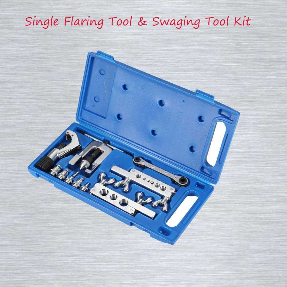Flaring Tool Kit, Breakline & HVAC Swaging Tool Set for 45° Single ...