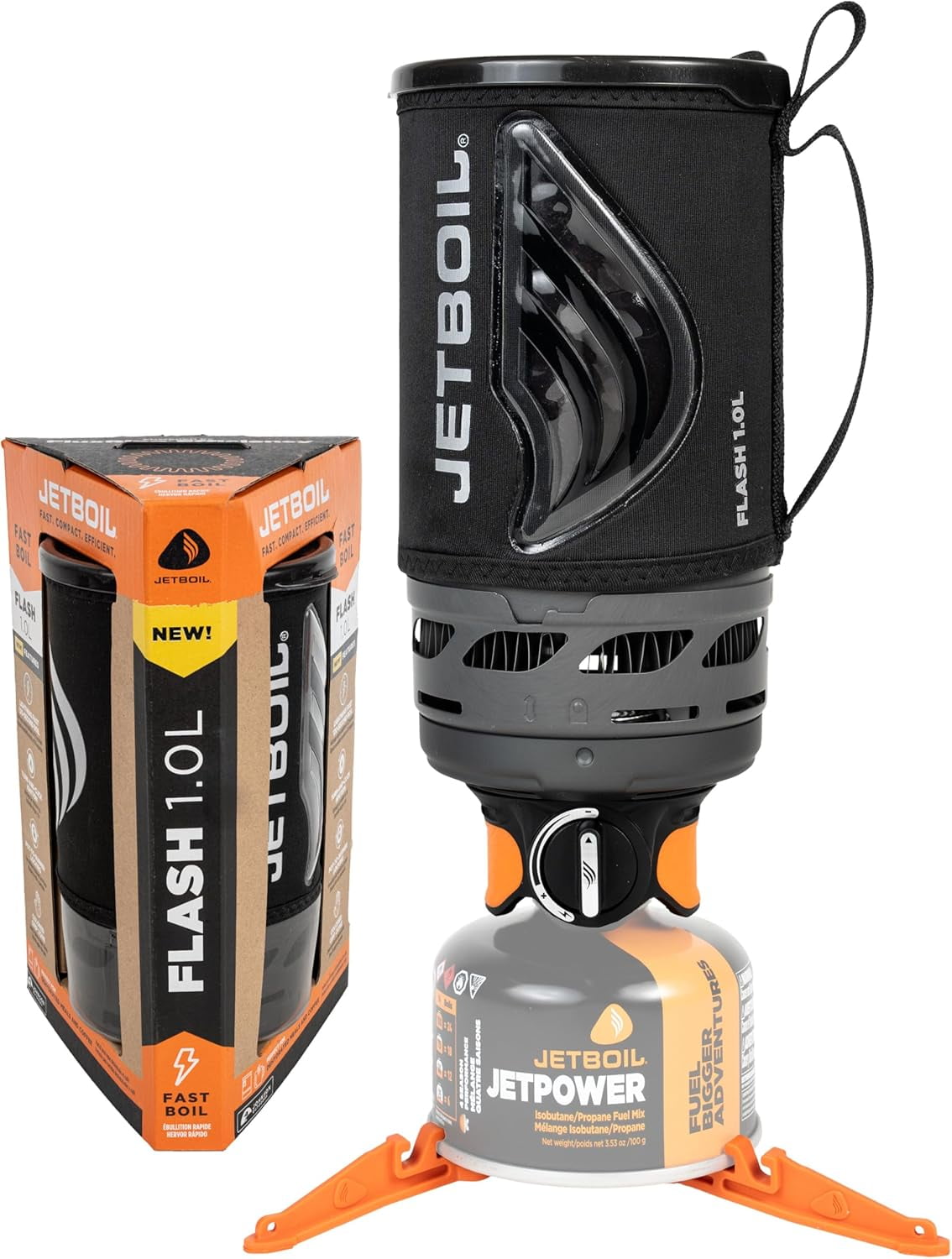 Flash 1.0L Portable Fast Boil Stove for Camping and Backpacking with 1 ...