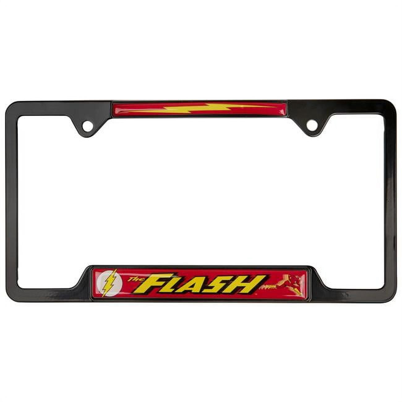 Flash 825427 The Flash Open Black License Plate Frame by Elektroplate ...