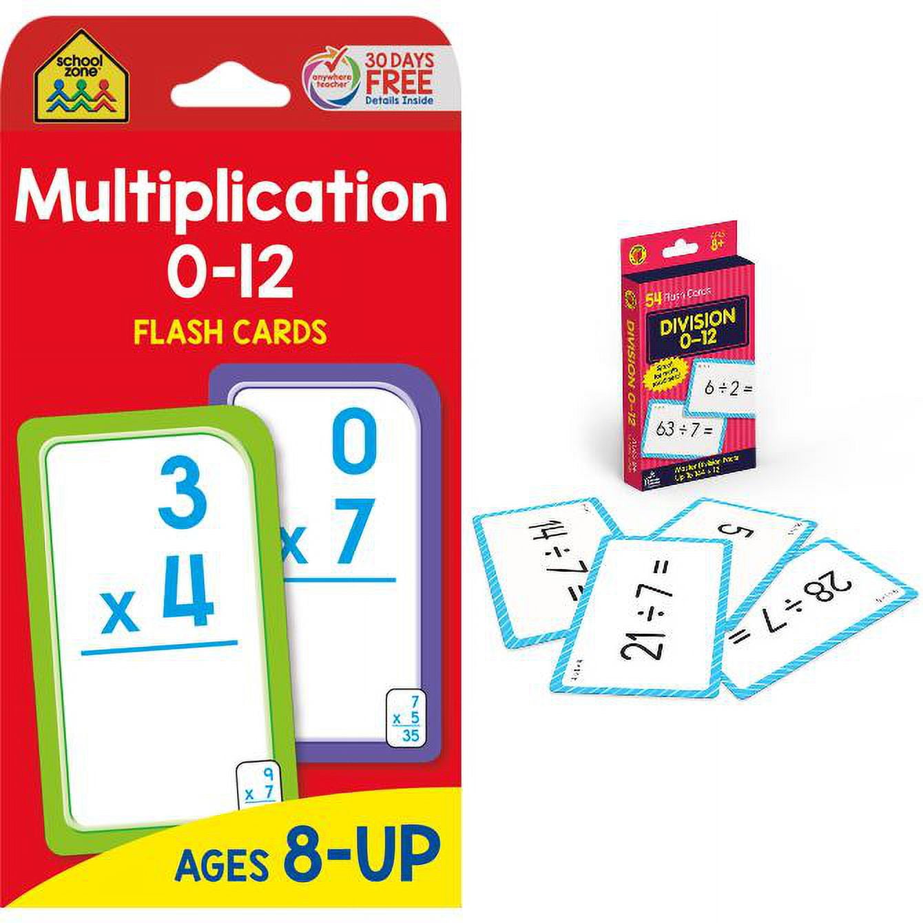 Flash Card Set: Flash Card: Multiplication 0 -12: Flashcards (Other ...