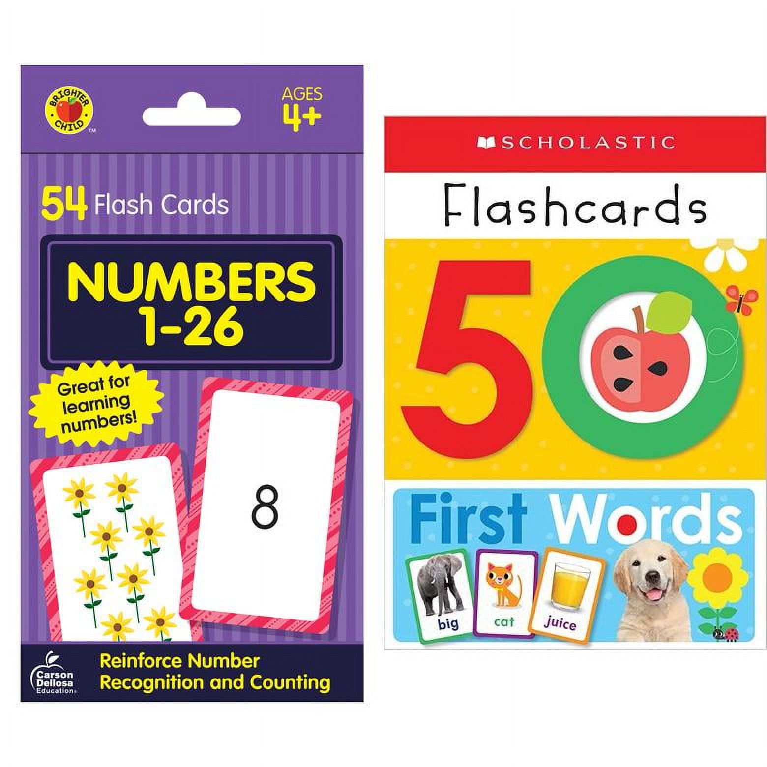 Flash Card Set: Numbers 1 to 26 Flash Cards, Grades PK - 1 + Scholastic ...