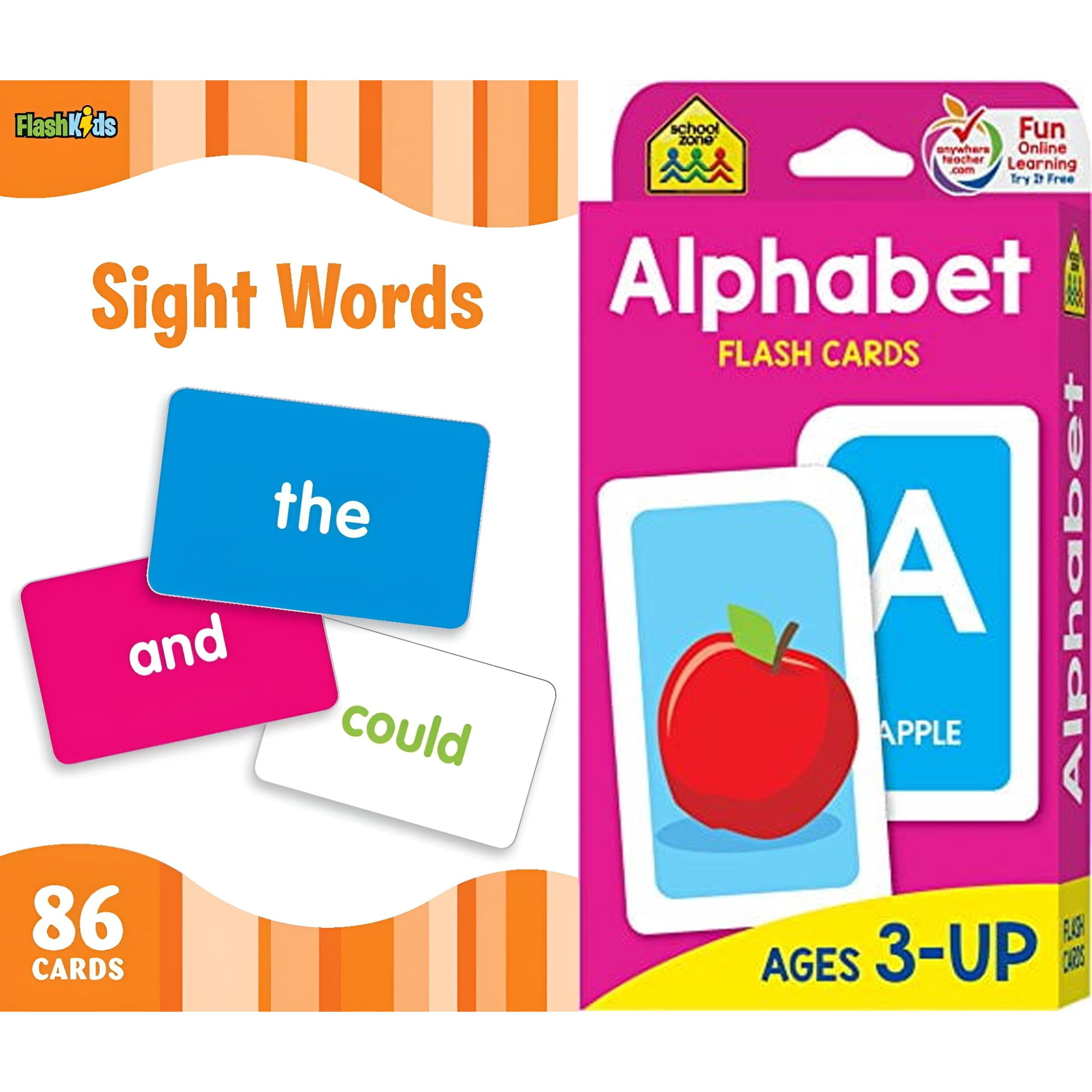 Flash Card Set: Sight Words (Flash Kids Flash Cards) + Alphabet Flash ...
