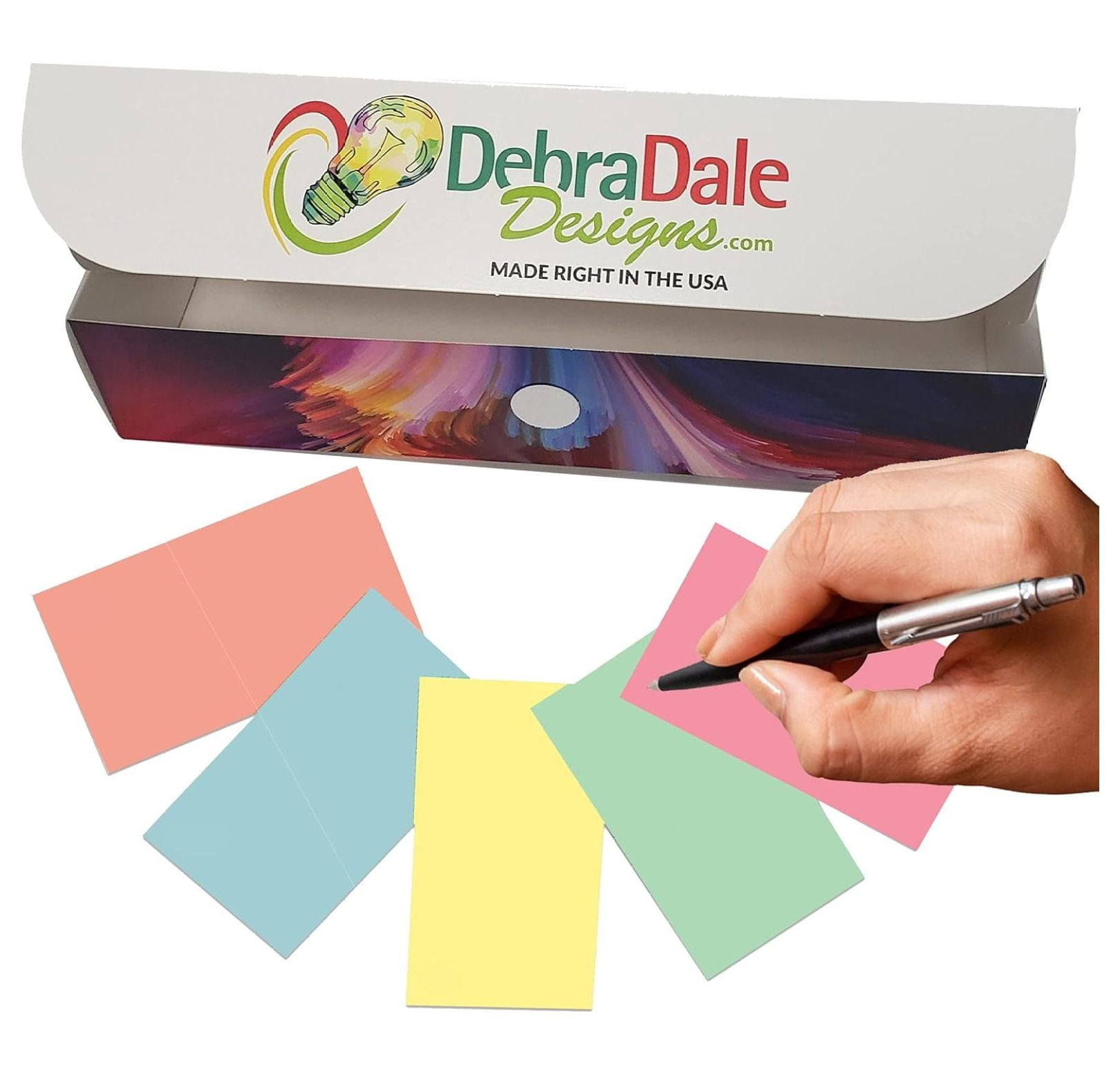 Flash Cards 2x3.5 - 1000 Pastel Index Cards - Made in USA - Debra Dale ...