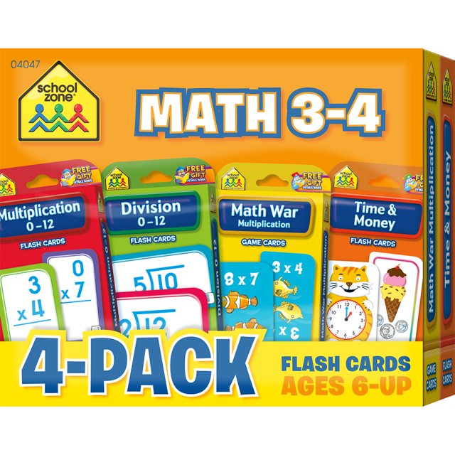 Flash Cards 4-Pack-Bilingual - Walmart.com