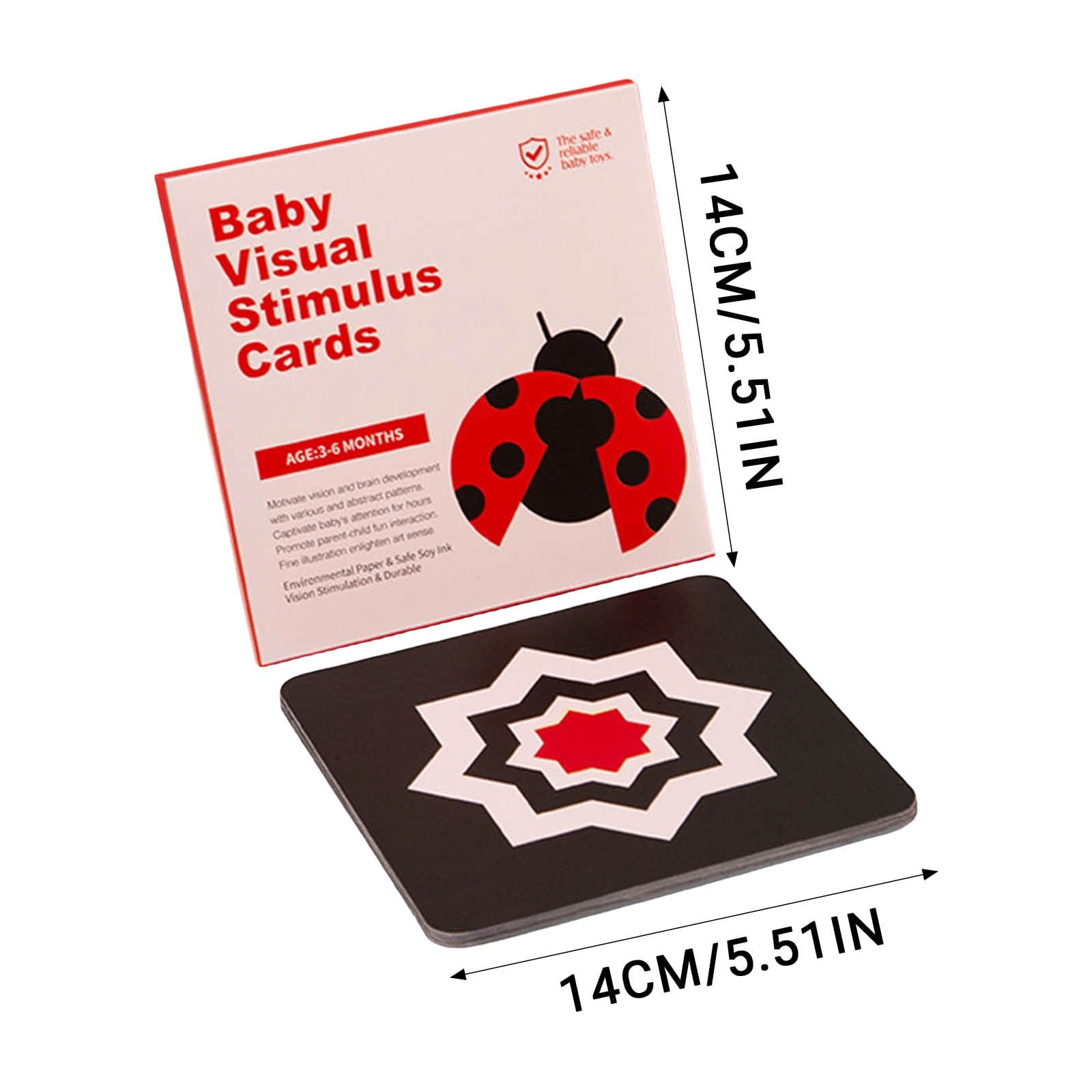 Flash Cards Baby Visual Stimulation Cards for 0-3-6-12-36 Months，0-3 ...
