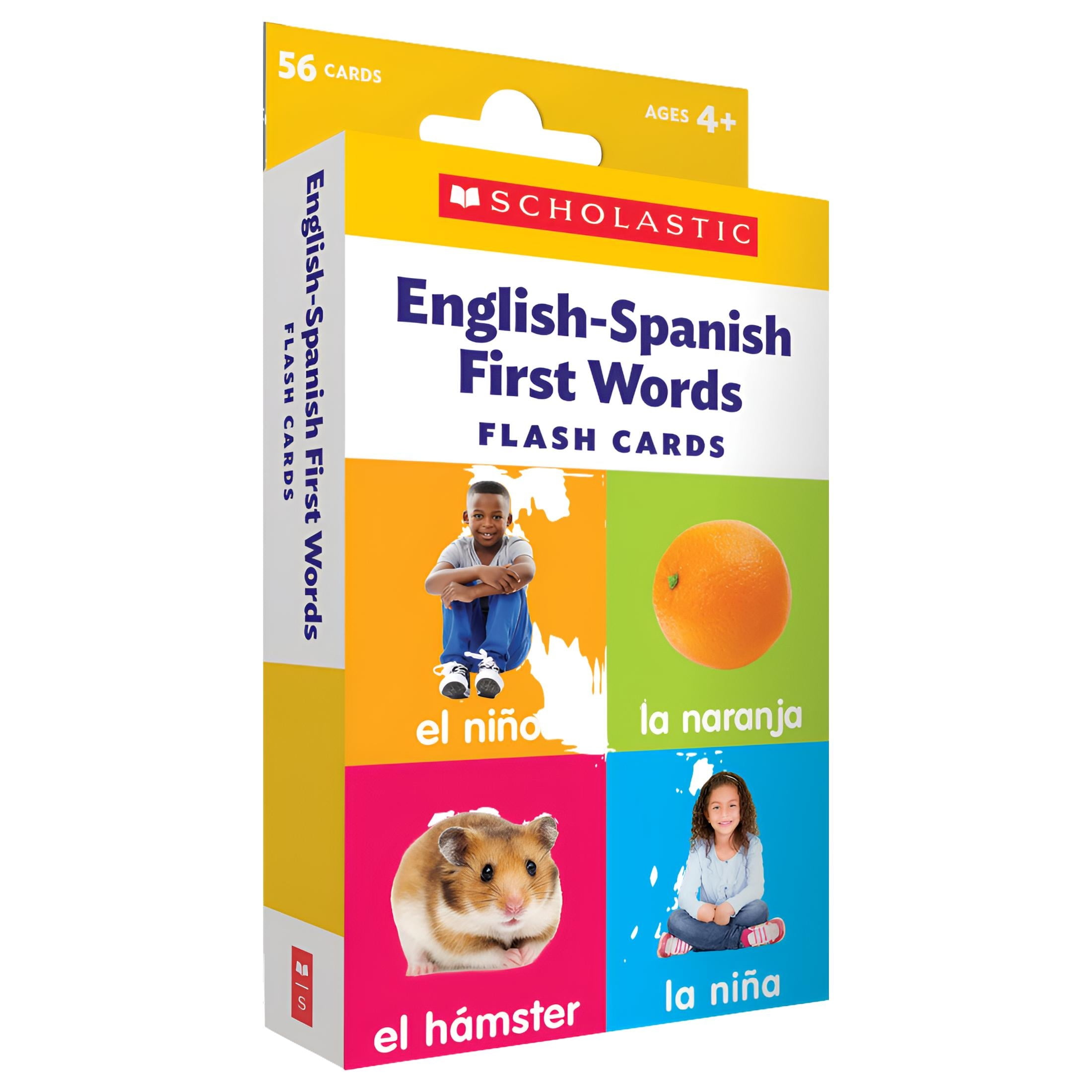 Bilingual English-Spanish First Words Flash Cards for Kids and Toddlers ...