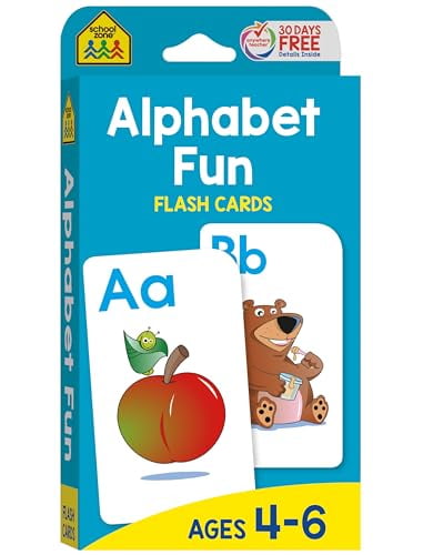 Pre-Owned Flash Cards: School Zone Alphabet Fun Flash Cards (Other ...