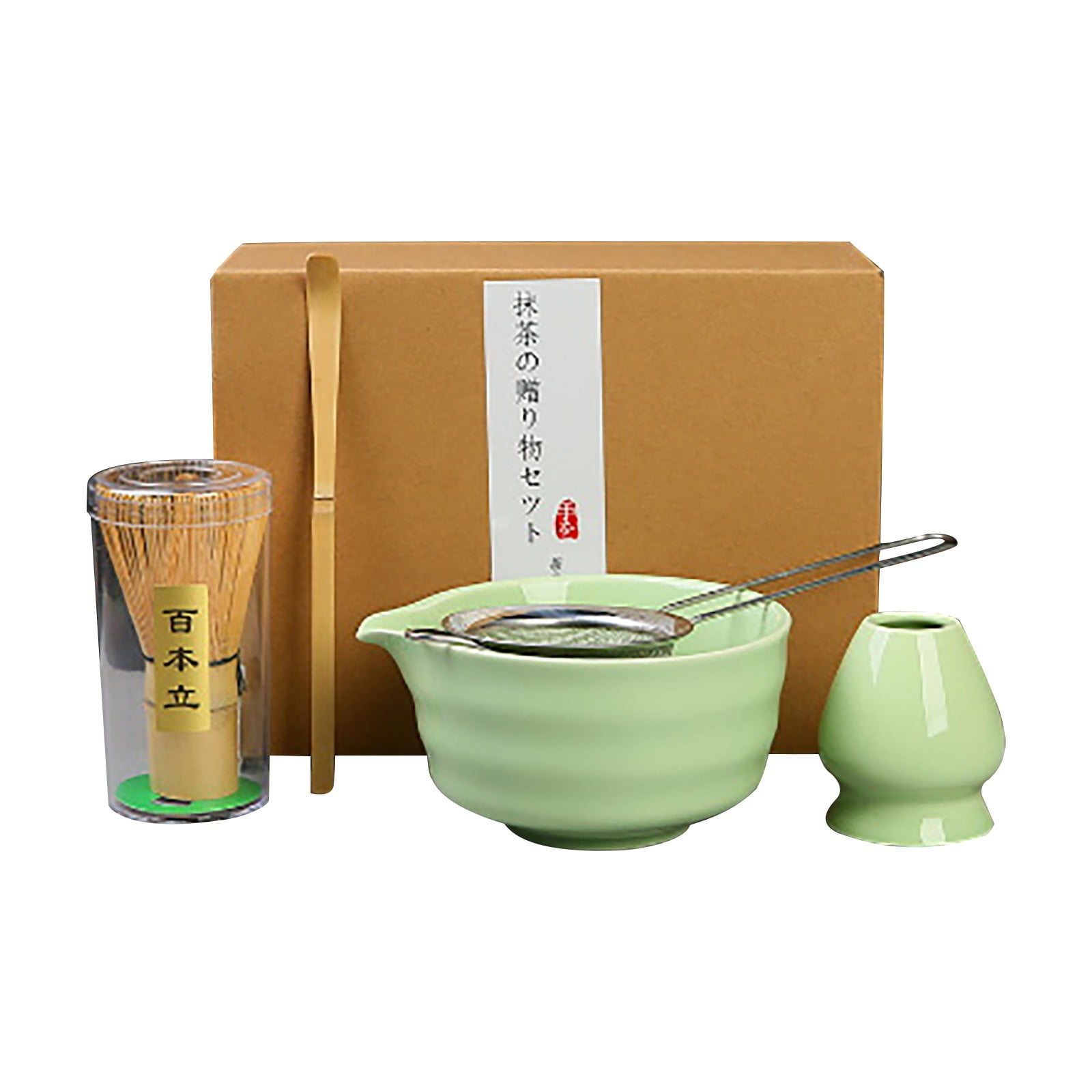 Off Sale 50% Premium Matcha Tea Set with Whisk Ceramic Bowl & Holder ...