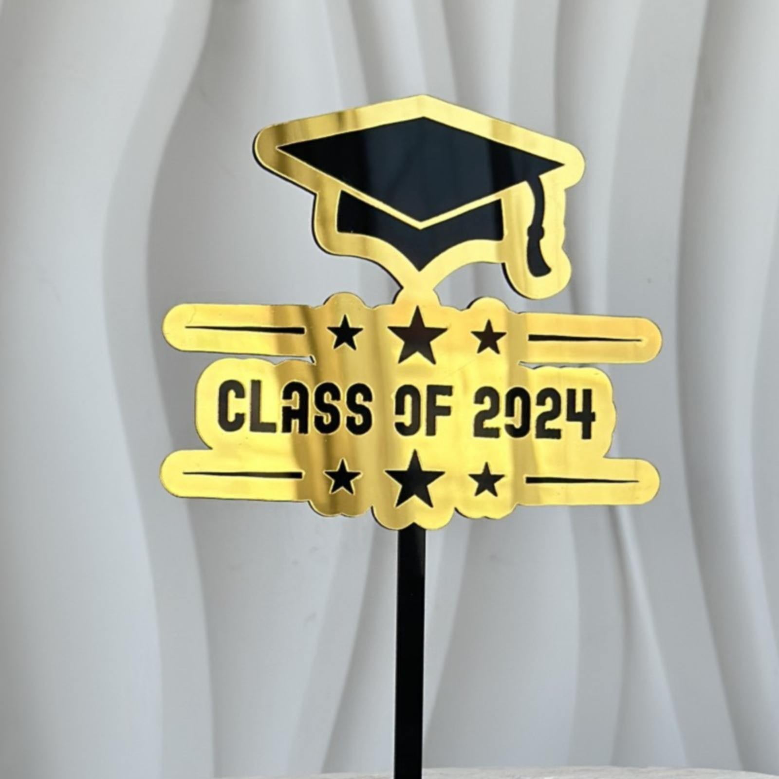 Flash Deal! Graduation Season Acrylic Cake with Doctoral Hat Black ...