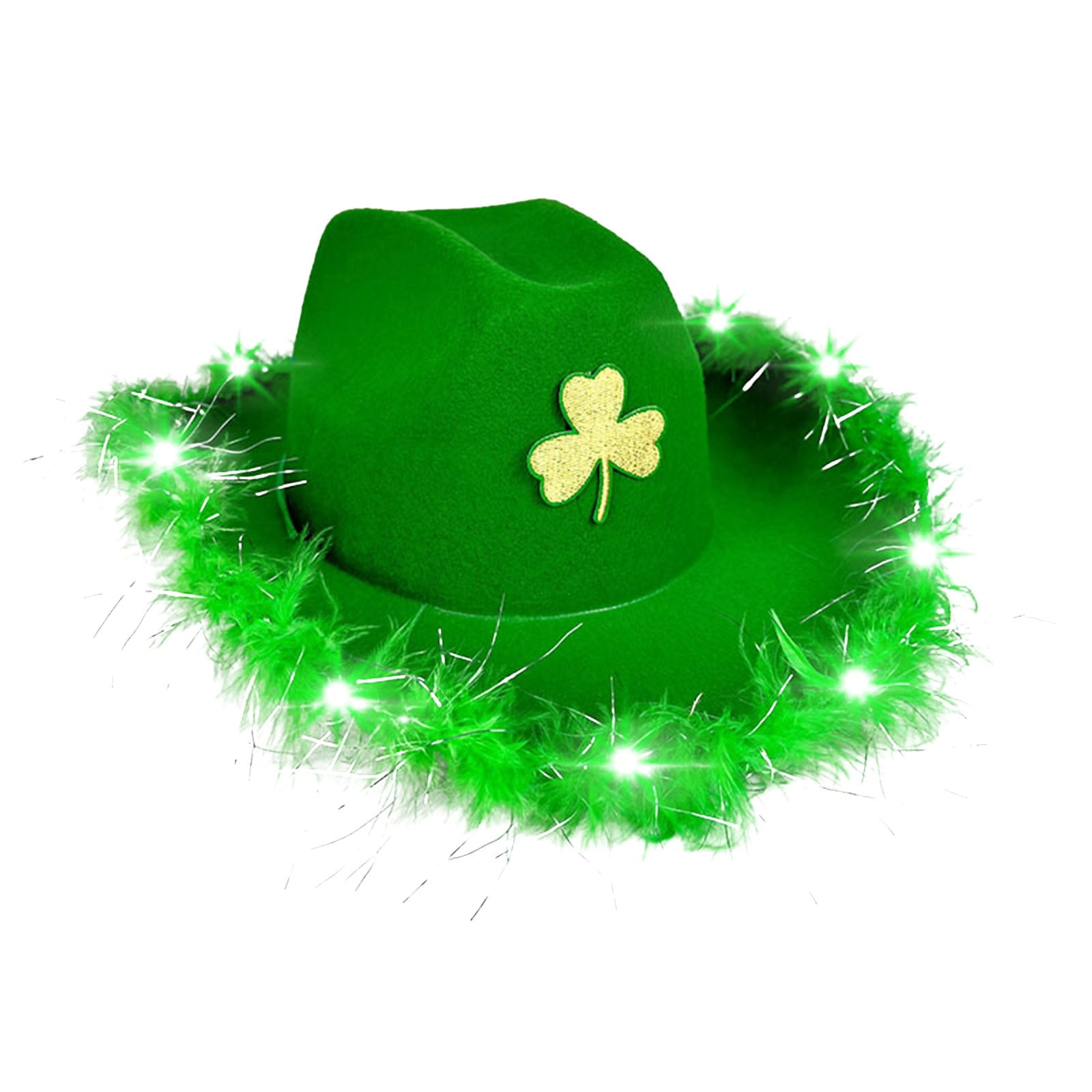 Flash Deal Hassda Hat with Lights for Men Irish for Women Irish 4 St ...