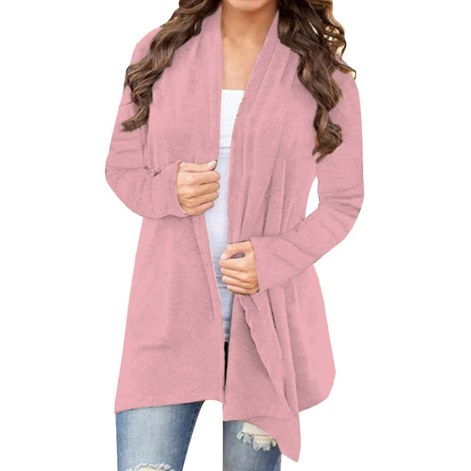 Flash Deal Ogiraw Long Cardigans For Women Long Sleeve Cardigan For Women Solid Color Fall Open