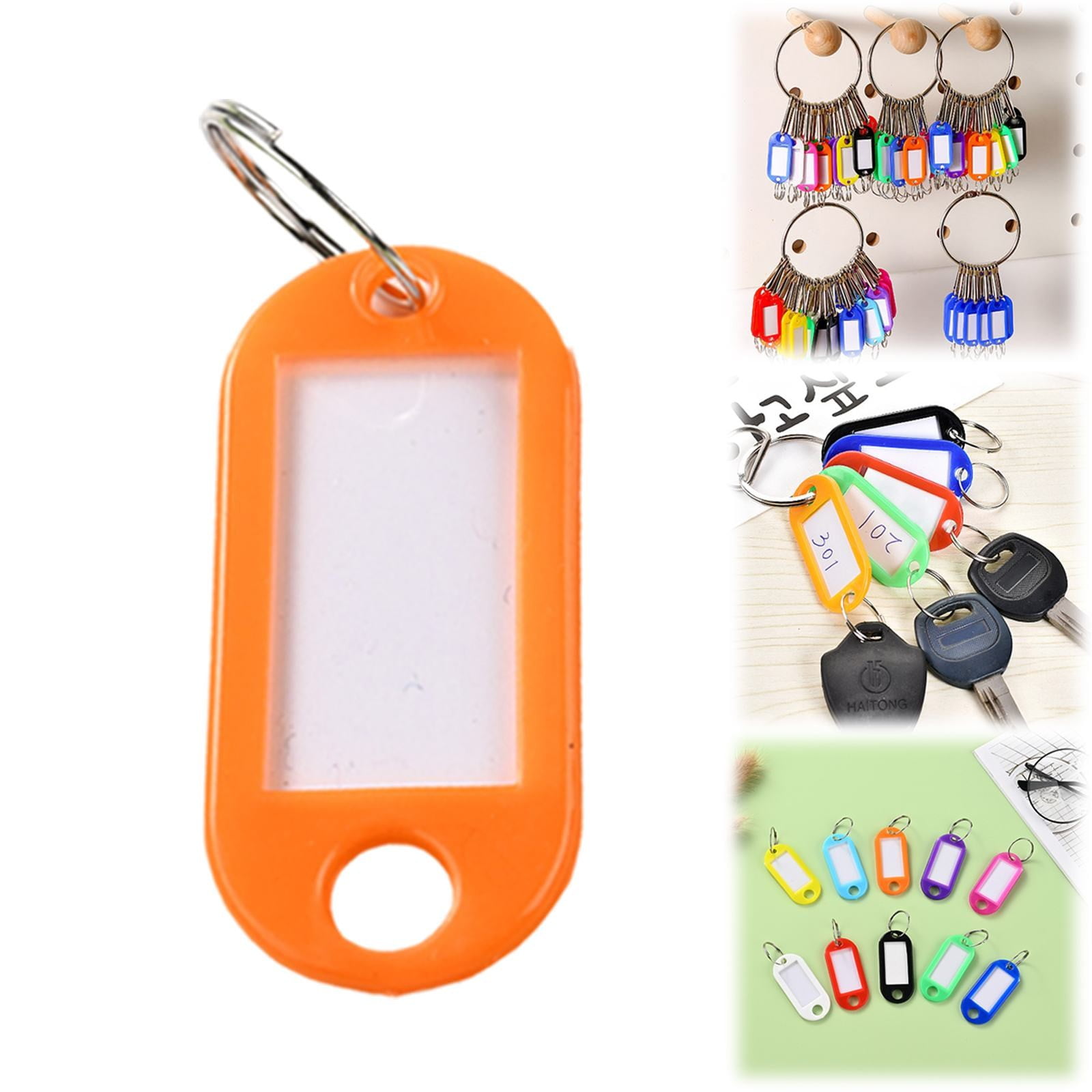 Flash Deal! Plastic Key Labels Tags, Key Ring Tags with Split Key Ring ...