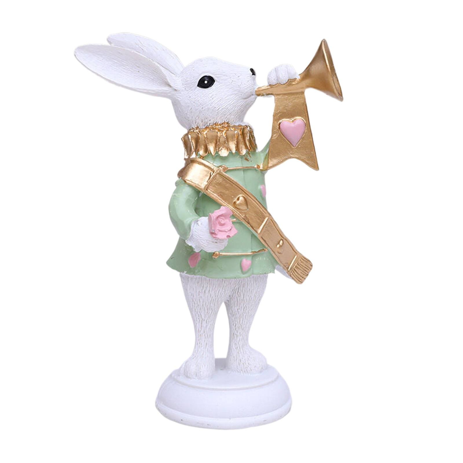 Flash Deals Easter Bunny Figurine Easter Decoration Creative Craft ...
