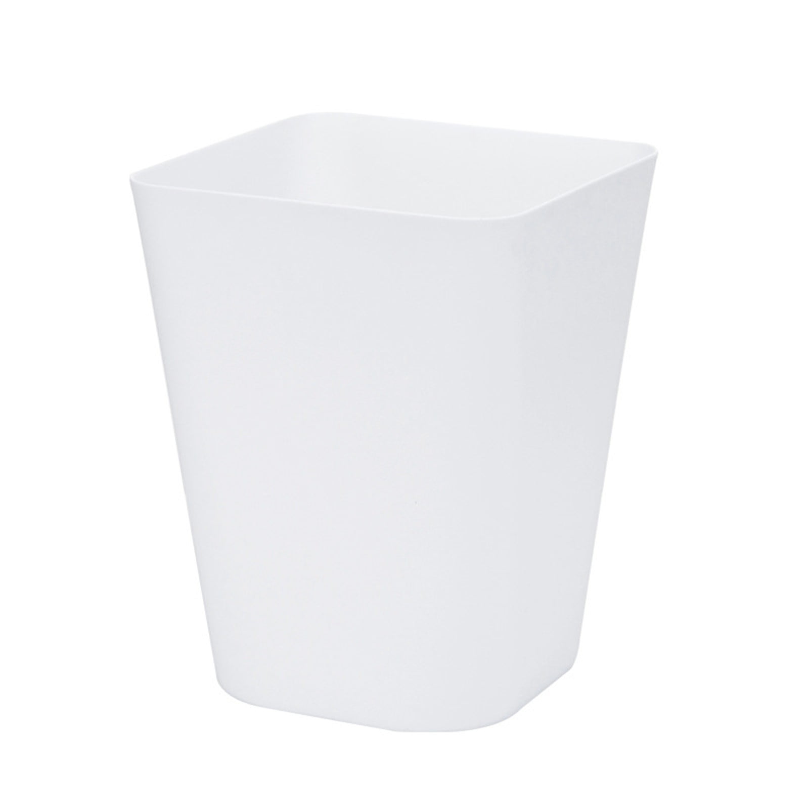 Flash Deals! Eguiwyn Large Plain Uncovered Trash Can White Wastebasket ...