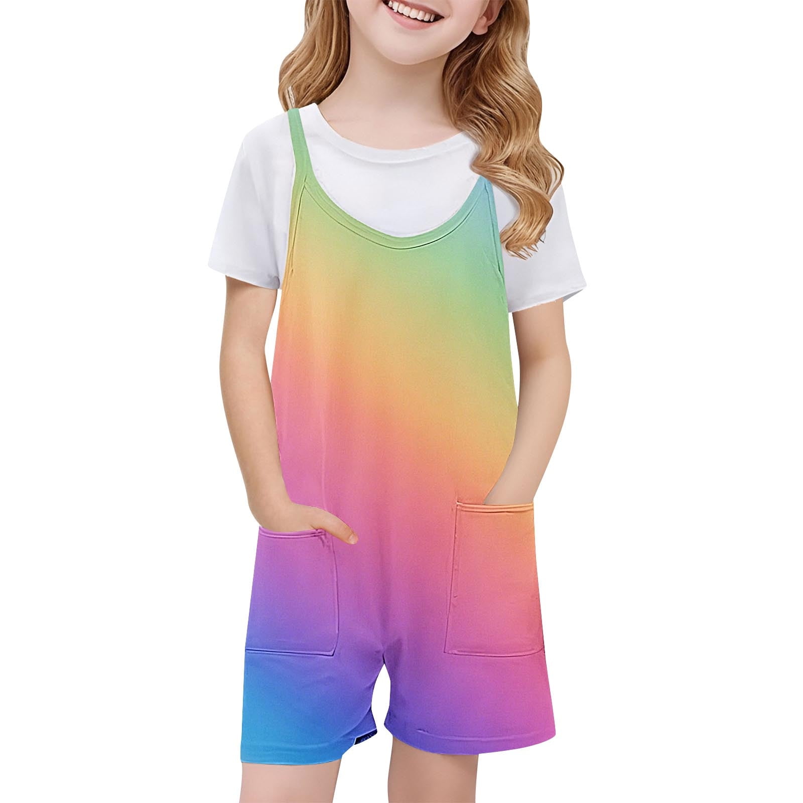 Gamivast Girls Spaghetti Strap Dress Summer Fashion Tie Dye Casual ...