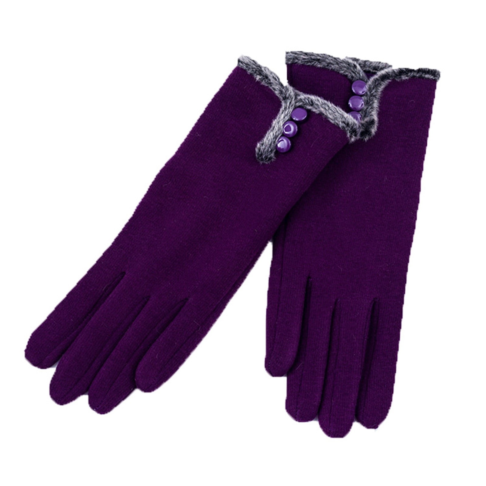 Flash Deals!Gloves,Three Open Gloves Winter Women's Velvet Thermal Gloves Cycling And Screen ...