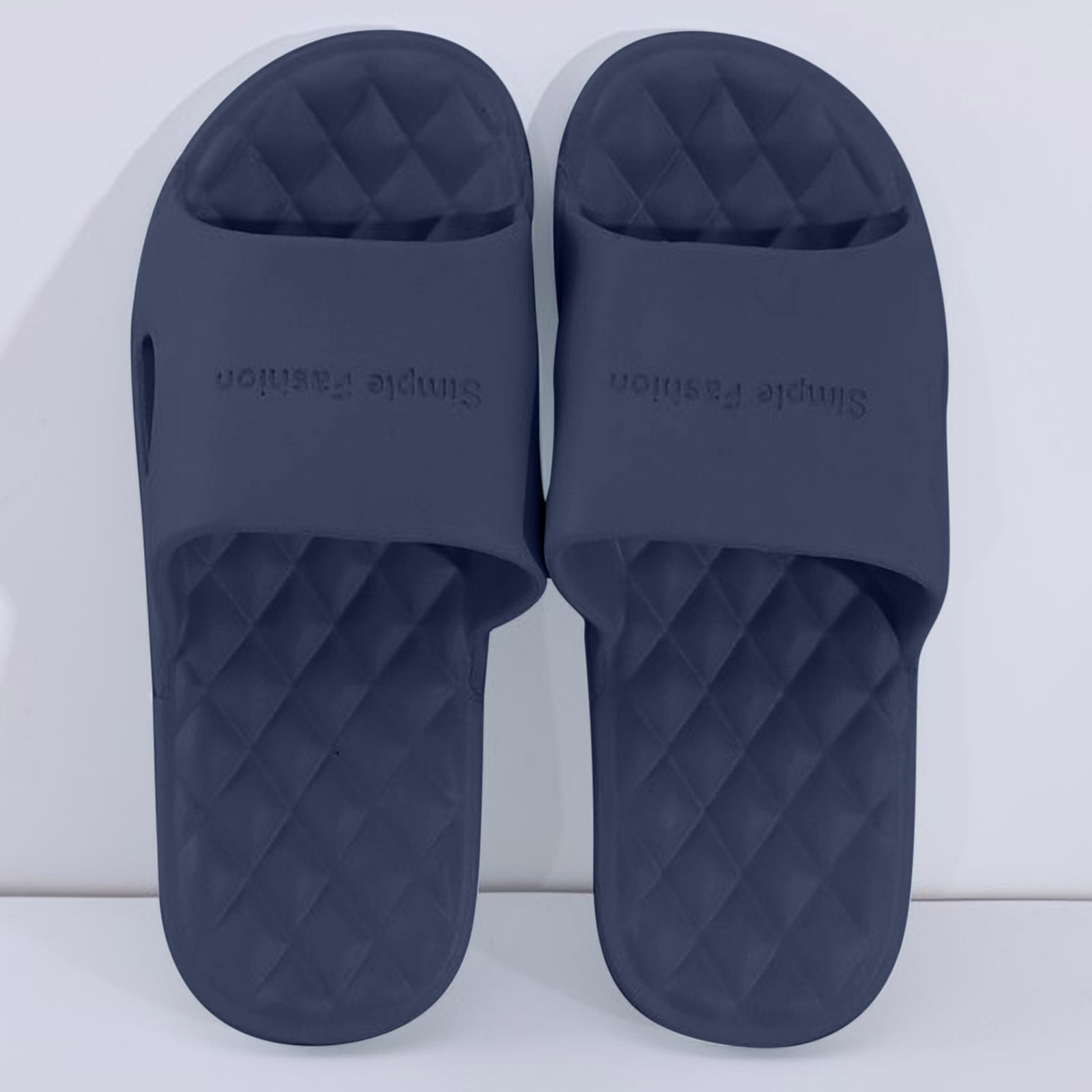 HWRETIE Non-slip Bathroom Flip Flops - Women Men Slippers Home Couple ...