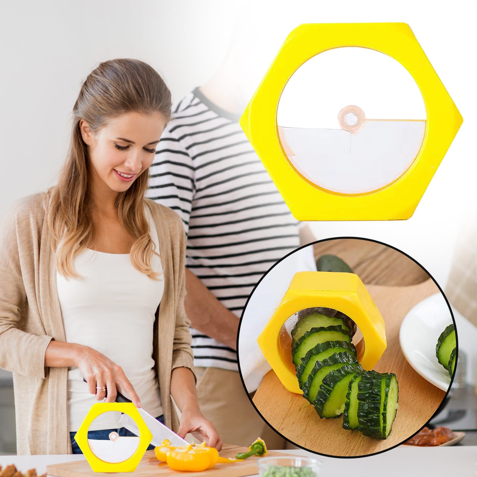 Huayishang Veggie Chopper Cucumber Slicer Paring Kitchen Gadget Cooking ...